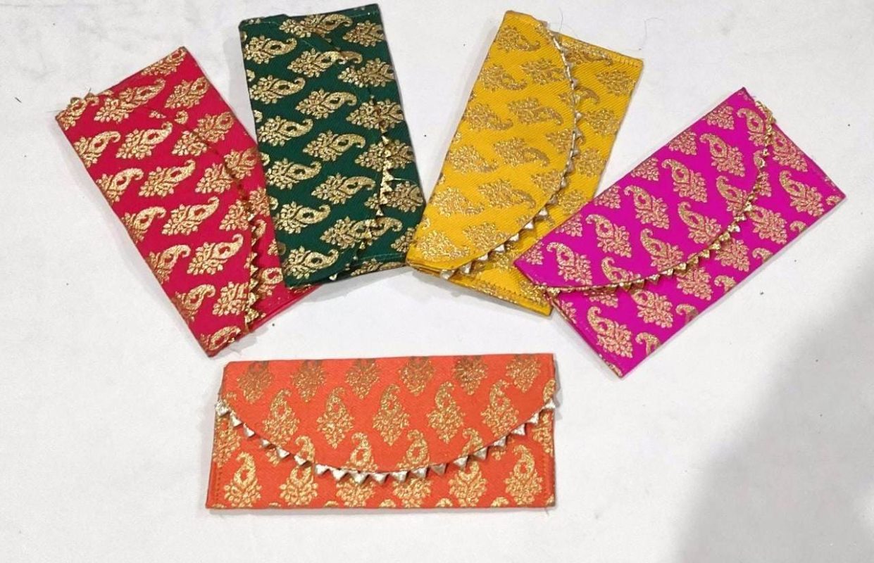 Shagun Fabric Envelopes – Nidhi handicrafts Gifts & Handicrafts